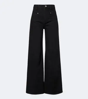 Isabel Marant Étoile Isabel Marant Lemony Wide-Leg Jeans Black