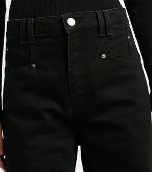 Isabel Marant Étoile Lemony Wide-leg Jeans - Black