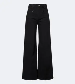 Isabel Marant Étoile Lemony Wide-leg Jeans - Black