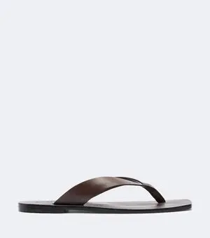 A.emery Kinto Leather Thong Sandals - Brown