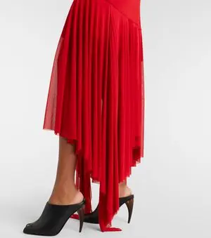Alexander McQueen Draped Halterneck Maxi Dress
