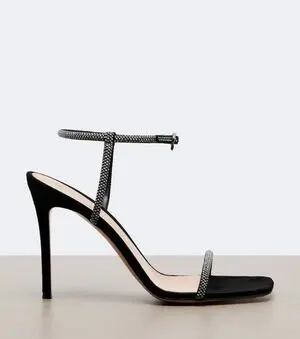 GIANVITO ROSSI Embellished Leather Sandals