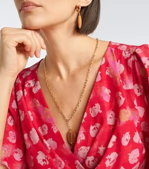 Isabel Marant Étoile Pendant Necklace With Natural Stone