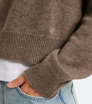 Loulou De Saison Anzor Cropped Cashmere Sweater
