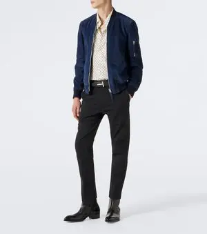 TOM FORD Suede Bomber Jacket