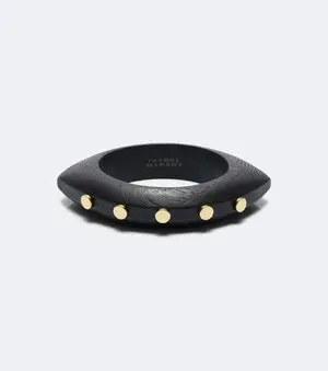 Isabel Marant Étoile Layla Studded Wood Bangle Black