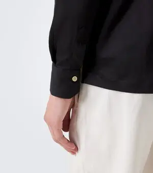 Kiton Cotton Poplin Polo Top