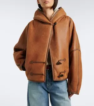 Isabel Marant Étoile Amiel Hooded Leather Jacket