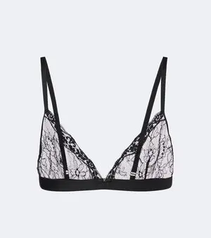 Valentino Garavani Vlogo Lace Bralette - Black