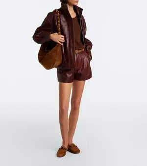 GIANVITO ROSSI Embellished Suede Loafers