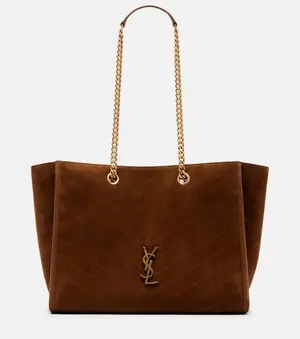 Saint Laurent Niki East/west Suede Tote Bag - Brown