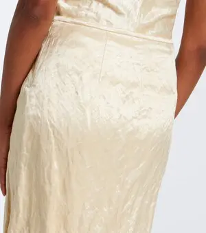 FFORME Calico Metallic Fibre Blend Midi Skirt