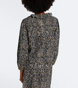 Ulla Johnson Siena Printed Cotton-blend Top - Multicoloured