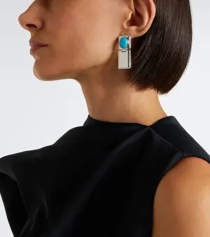 DEHANCHE Embellished Pendant Earrings