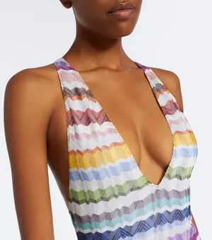 Missoni Zigzag One-piece Swimsuit - Multicoloured