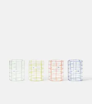 Jonathan Adler Amalfi Set Of 4 Glasses - Multicoloured