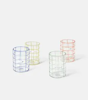 Jonathan Adler Amalfi Set Of 4 Glasses - Multicoloured