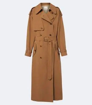 Isabel Marant Étoile Violette Cotton And Linen Trench Coat - Brown