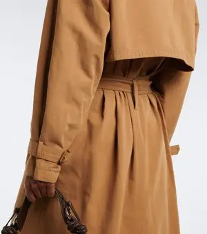 Isabel Marant Étoile Violette Cotton And Linen Trench Coat