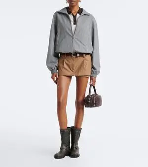 JIMMY CHOO Biker Leather Mid-calf Boots - Brown