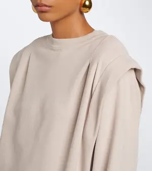 MARANT ETOILE Cotton Jersey Sweatshirt - Beige