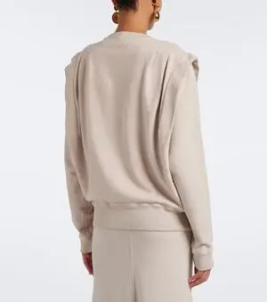 MARANT ETOILE Cotton Jersey Sweatshirt - Beige