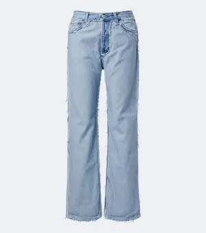Acne Studios Distressed Straight-leg Jeans - Blue