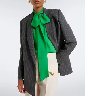 Valentino Garavani Virgin Wool Pinstripe Blazer