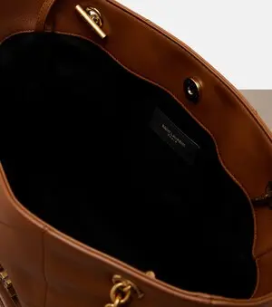 Saint Laurent Jamie Small Leather Shopping Tote Bag - Brown