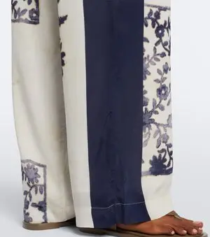 SIR. Phillipa Floral Wide-leg Trousers - Multicoloured