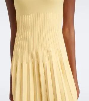 Staud Ellison Pleated Maxi Dress