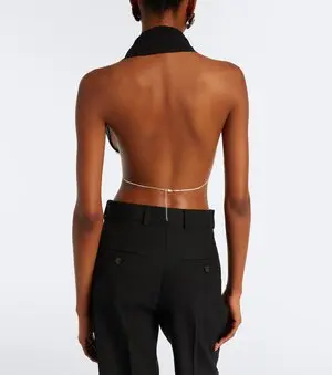 Christopher Esber Silk Scarf Bra Top