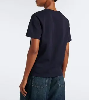 Loewe Cotton-blend Jersey T-shirt With Logo Embroidery