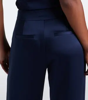 Simkhai Kyra High-rise Satin Wide-leg Pants