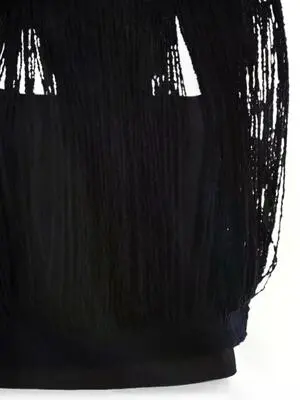 Fabiana Filippi High-neck Sleeveless Top With Fringe Detailing