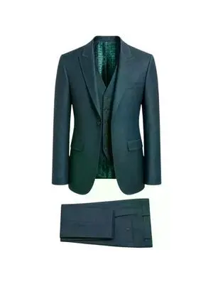 RAMON SANJURJO Three-piece Single-breasted Dinner Suit - Blue