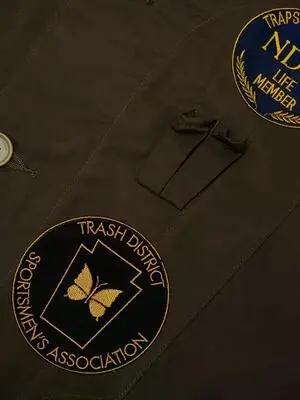 Needles Shooting Patch-detail Waxed-cloth Jacket