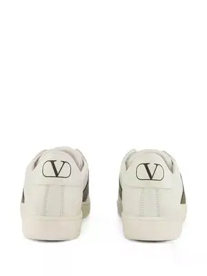 Valentino Garavani Vlogo Signature Panelled Leather Sneakers - White