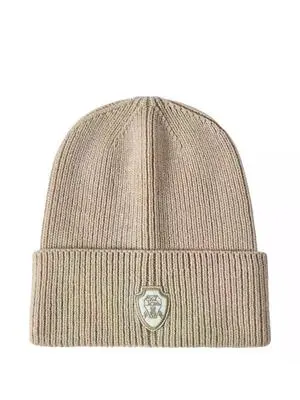 Brunello Cucinelli Cashmere English Rib-knit Beanie - Neutrals