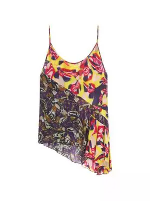 Dries Van Noten Viscose Slip Top - Yellow