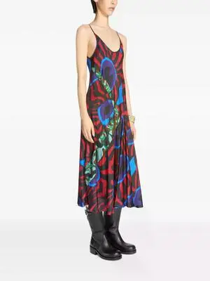 Dries Van Noten Printed Slip Dress