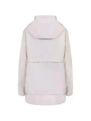 MOORER Drawstring Hooded Zip-up Jacket