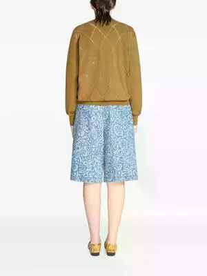 Dries Van Noten Fine Merino Wool V-neck Pullover