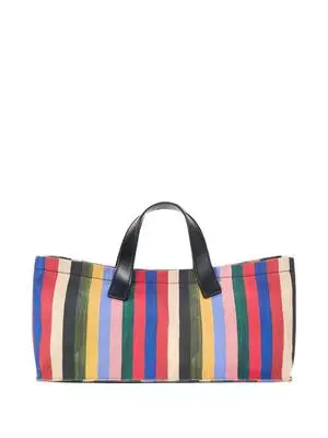 Staud Artist Stripe Tote Bag - Blue