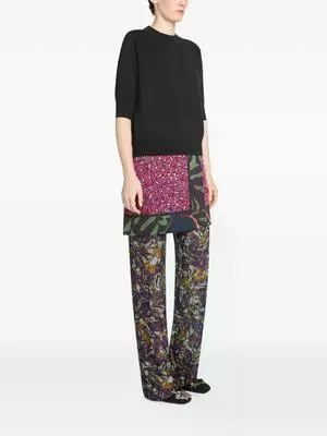 Dries Van Noten Fine Merino Wool Short-sleeved Sweater