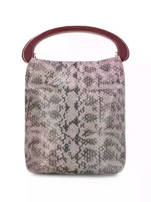 Dries Van Noten Micro Snakeskin-printed Calf Leather Bag