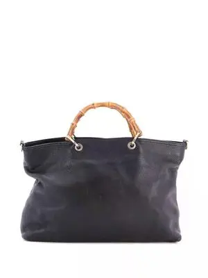 Gucci Bamboo Shopper Large Tote Bag - Black