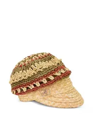 Alberta Ferretti Woven Hat - Neutrals