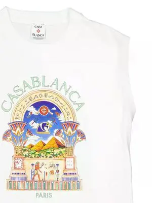 Casablanca Graphic Print Tank Top
