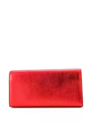 Saint Laurent Monogram Tassel Clutch Bag - Metallic